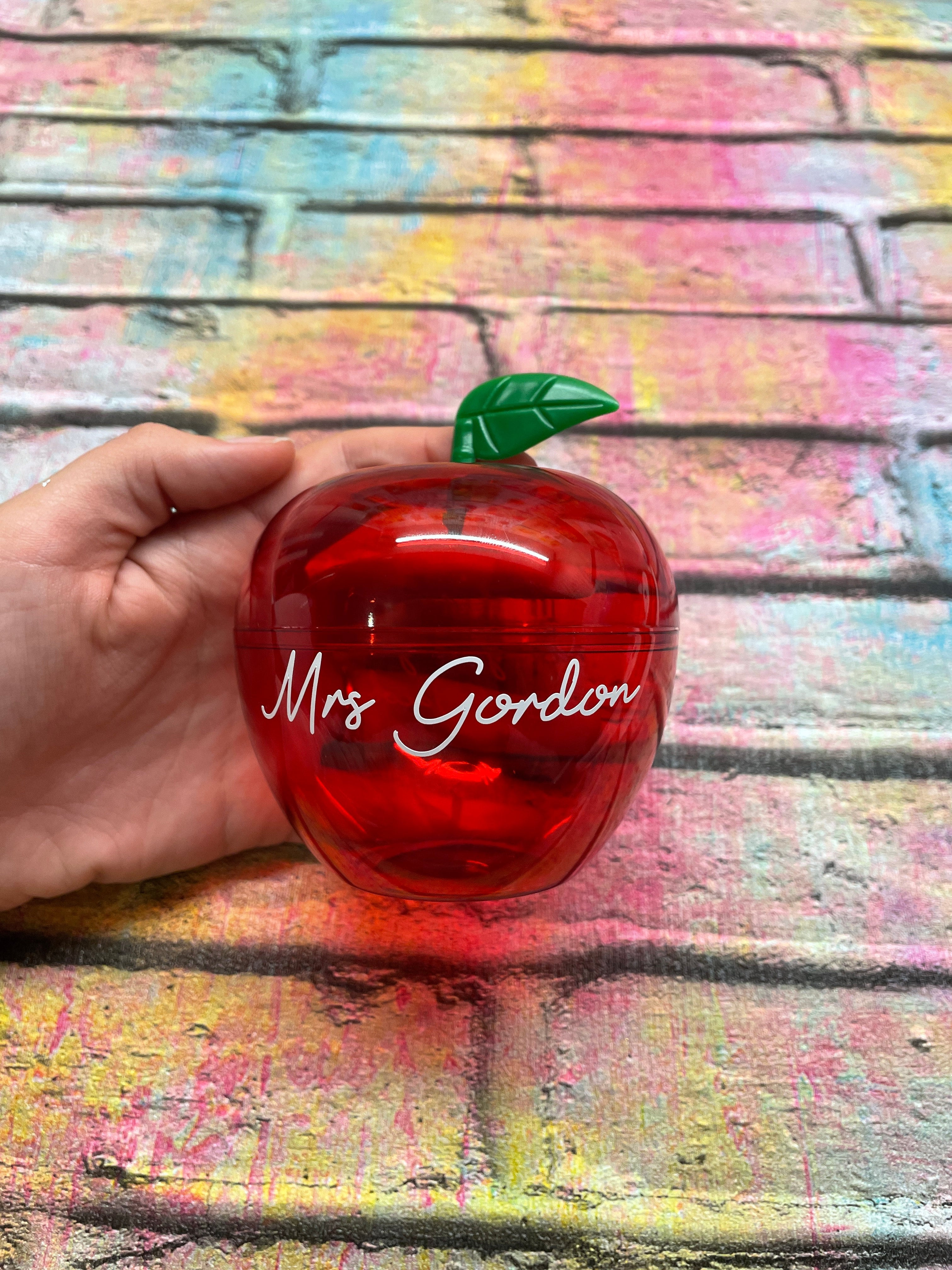 Personalised Apple Fillable Teacher Gifts | Make it foxy
