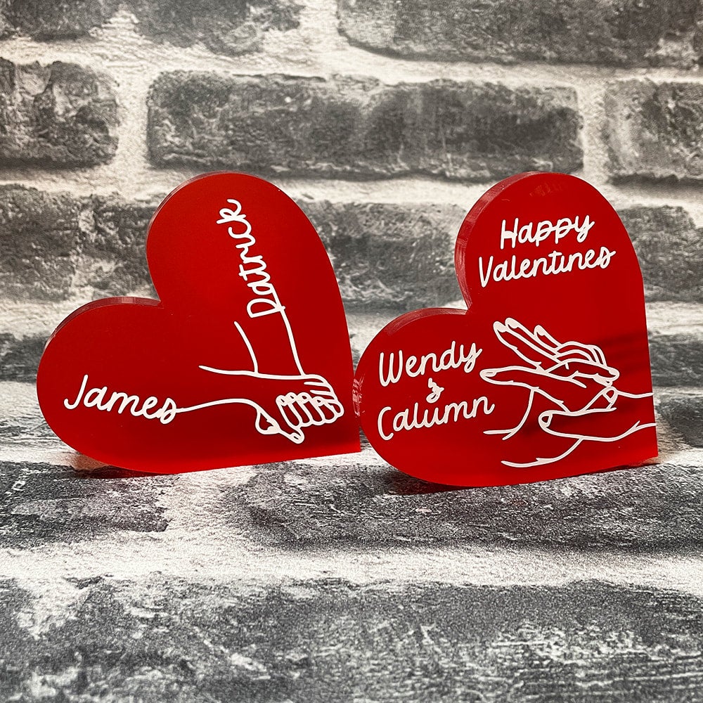 Personalised Acrylic Heart | Make it foxy