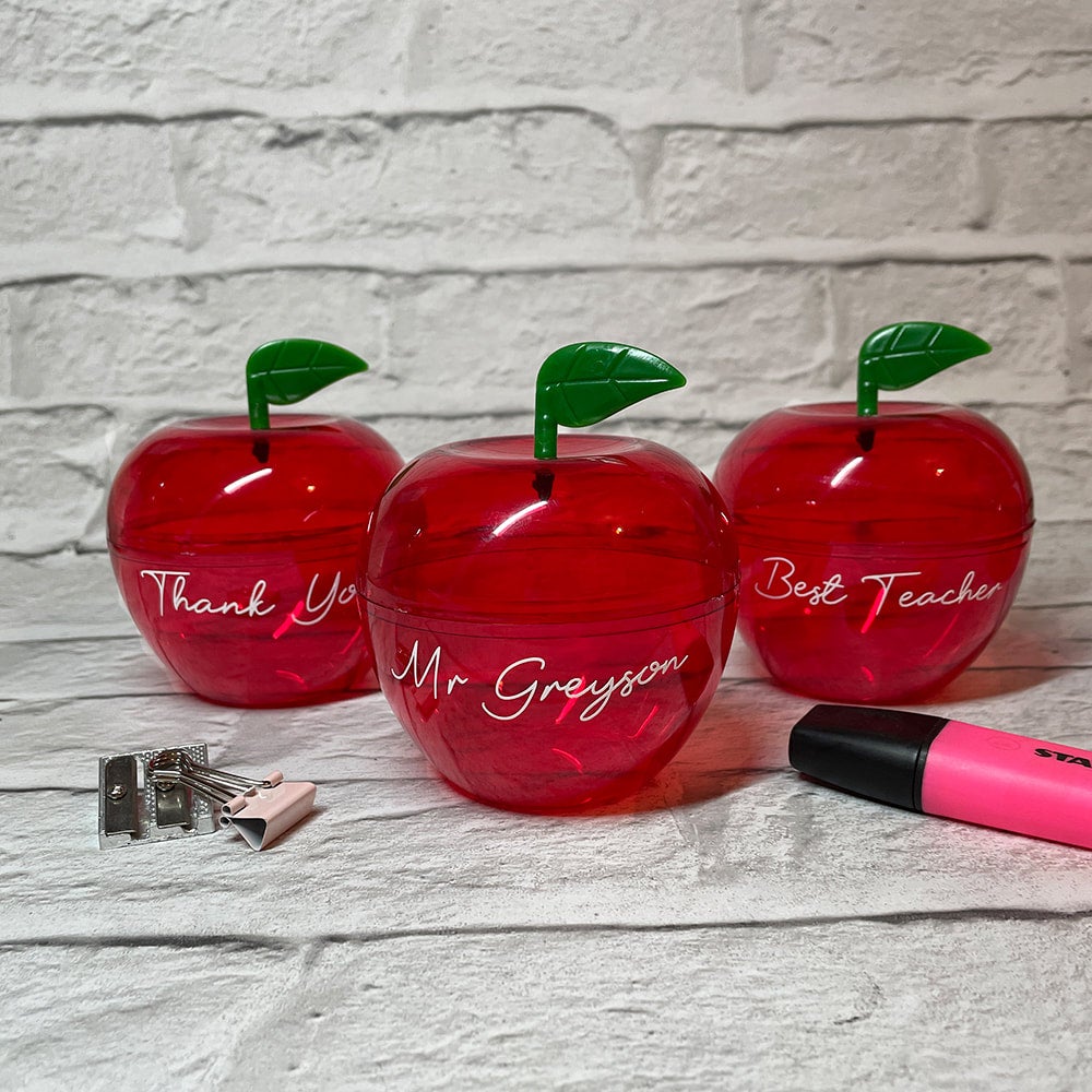 Personalised Apple Fillable Teacher Gifts | Make it foxy